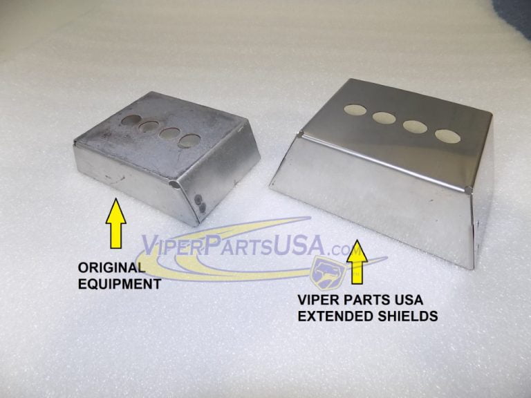 Extended Engine Mount Heat Shields 92-10 Dodge Viper - Viper Parts USA