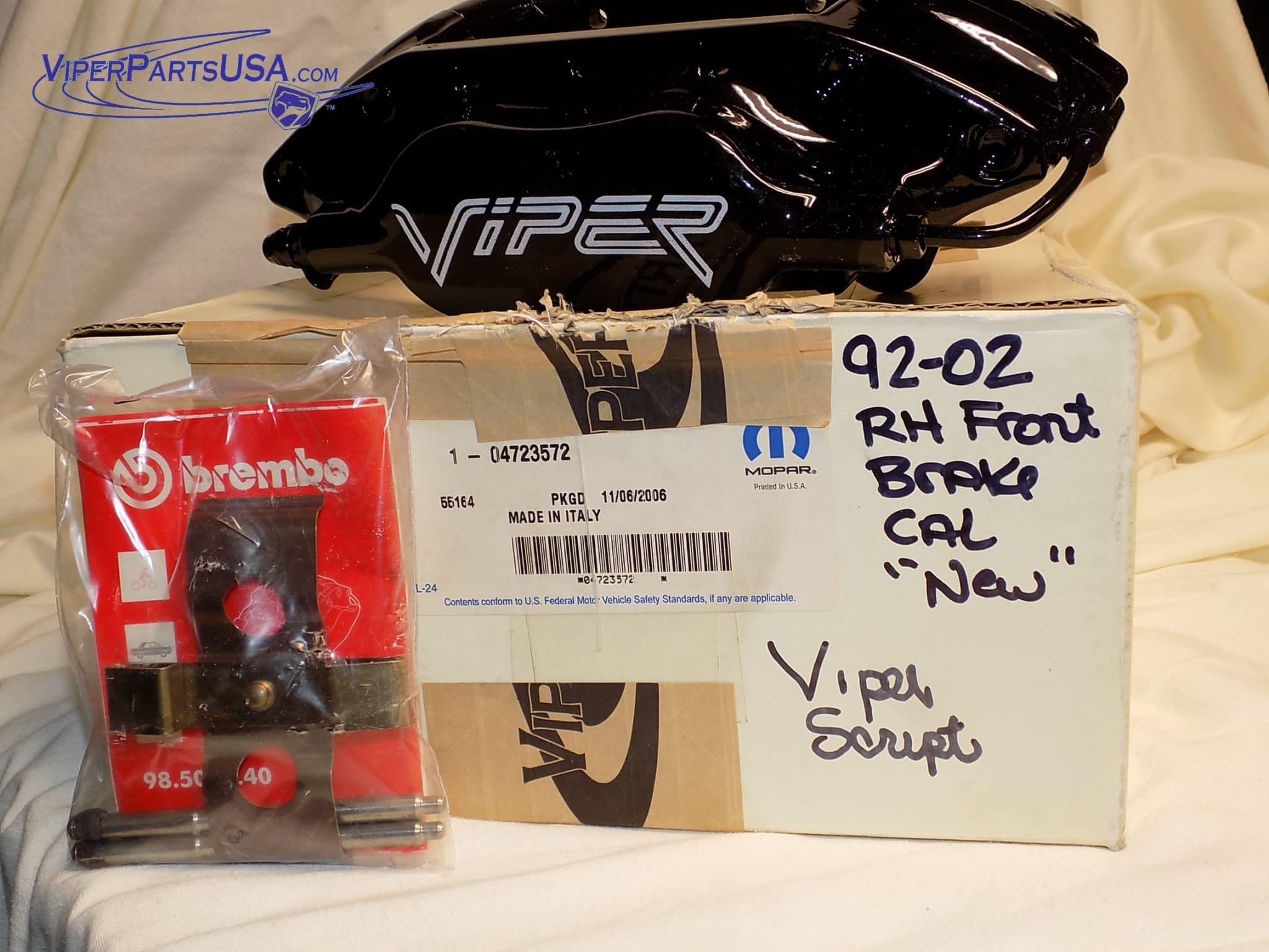 Brake Caliper Front -RH 92-02 Dodge Viper - Viper Parts USA